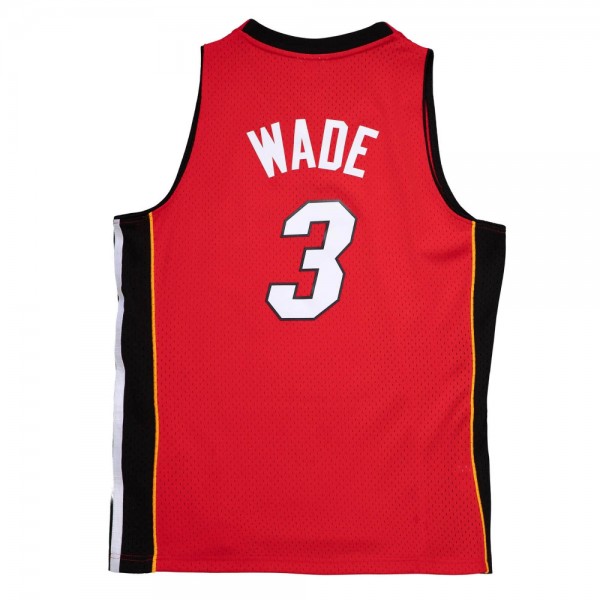 Maillot NBA Dwayne Wade Heat Rouge 2005-06 Swingman - Mitchell & Ness ...